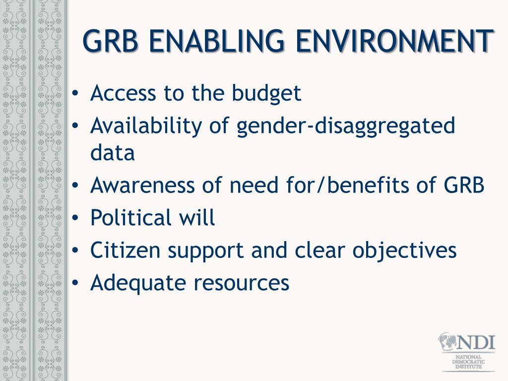PPT - GENDER RESPONSIVE BUDGETING Gender, Women and Politics PowerPoint ...