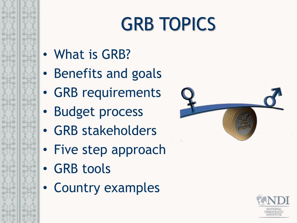 PPT - GENDER RESPONSIVE BUDGETING Gender, Women and Politics PowerPoint ...