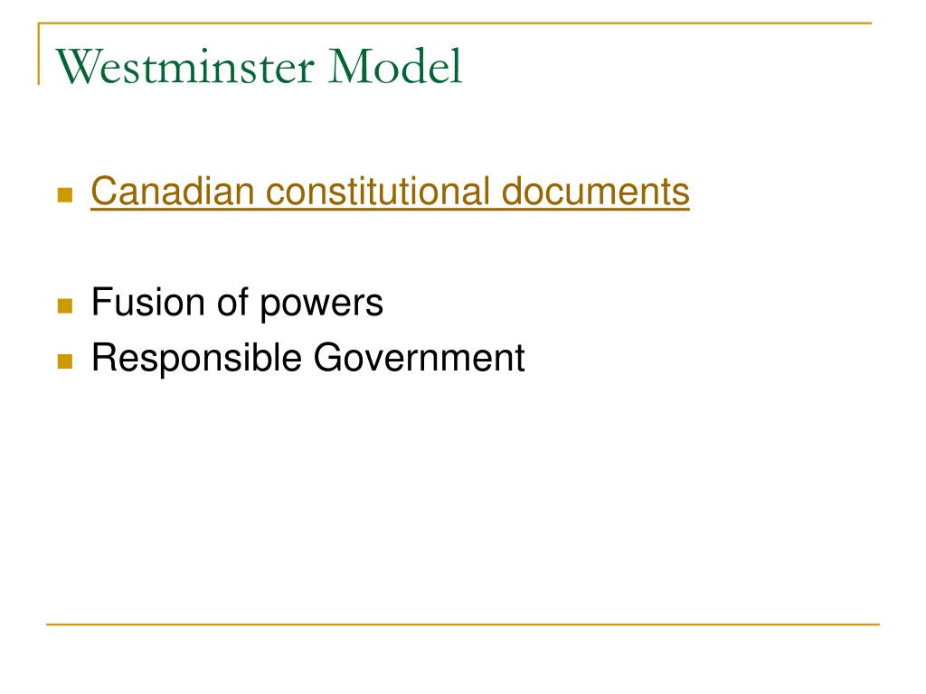 PPT - Public Administration and Canadian Political Institutions ...