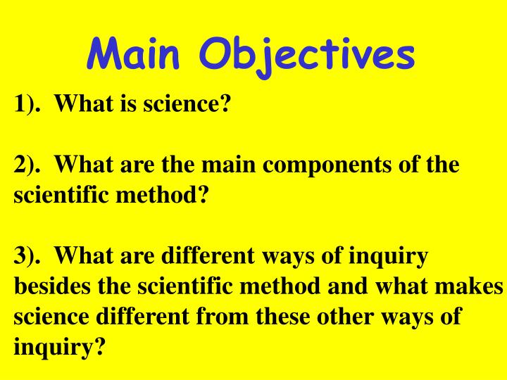 PPT - Main Objectives PowerPoint Presentation, free download - ID:3584458