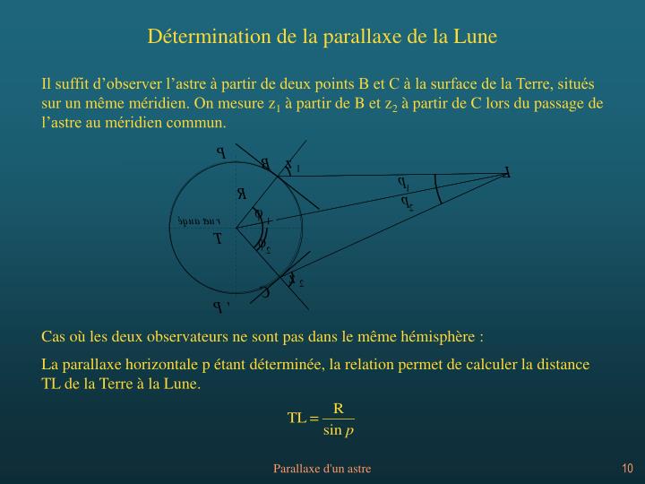 PPT - Notions de parallaxe d'un astre PowerPoint Presentation - ID:3584466
