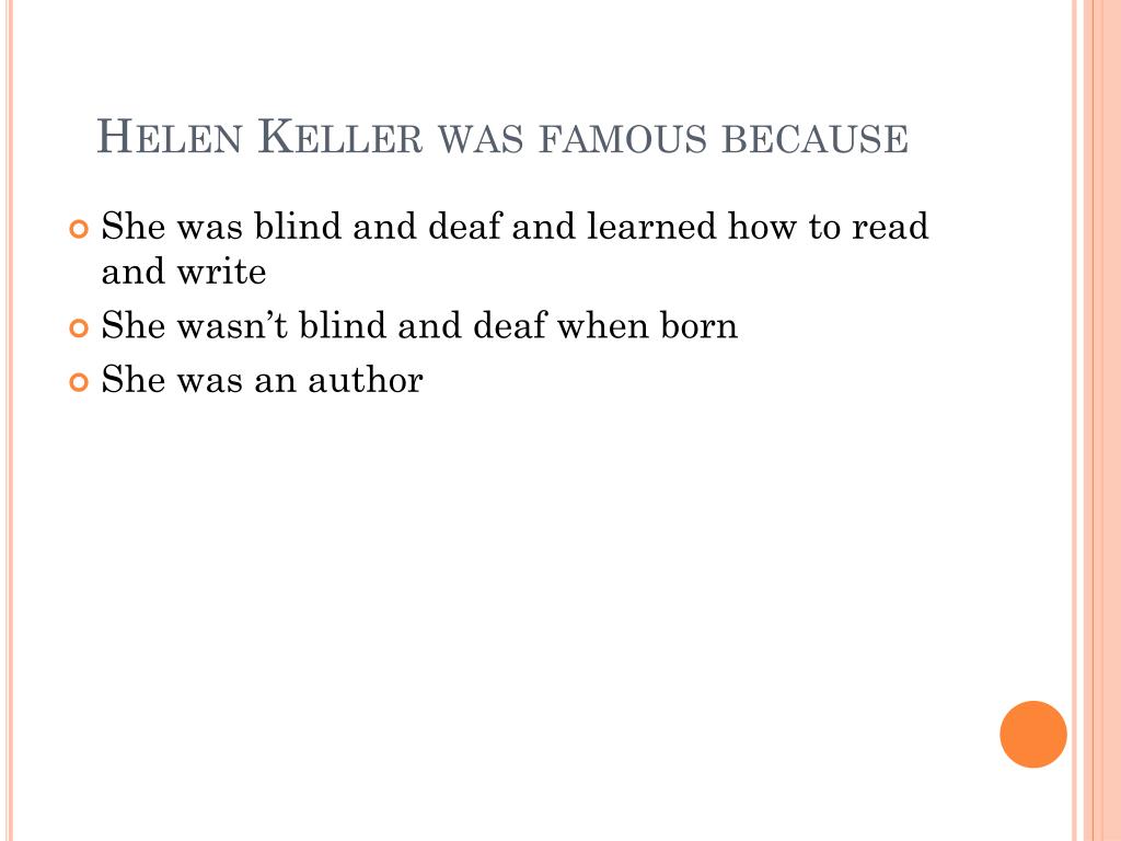 PPT - Who Was Helen Keller? By Gare Thompson Illustrated by Nancy ...