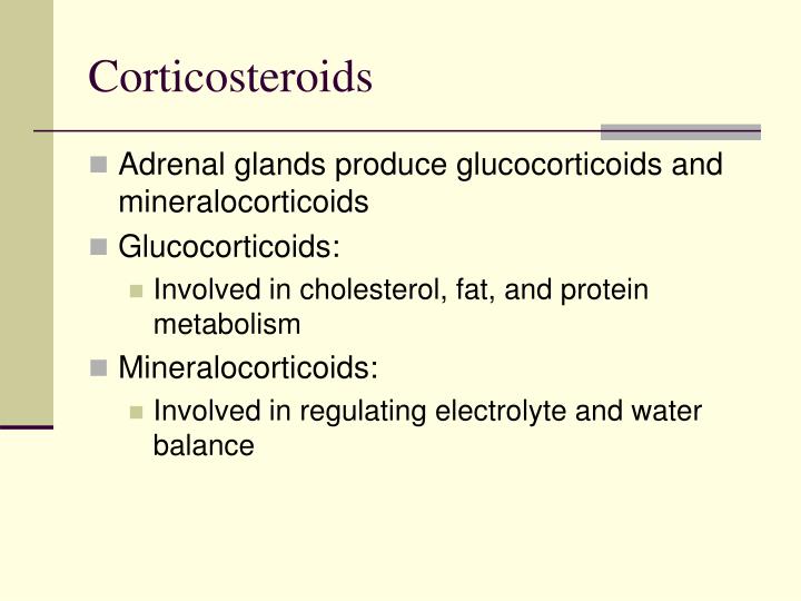 PPT - GLUCOCORTICOIDS AND MINERALOCORTICOIDS PowerPoint Presentation ...