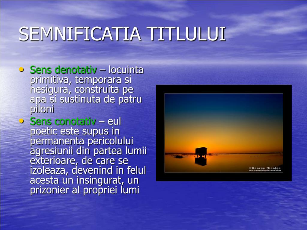 PPT - LACUSTRA de G. Bacovia PowerPoint Presentation, free download ...
