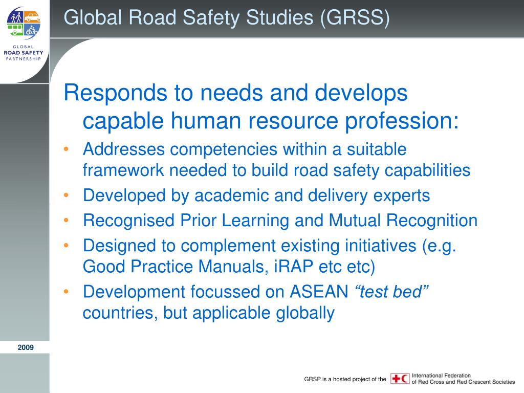 PPT - Global Road Safety Studies (GRSS) Rob Klein: GRSP Asia Region ...