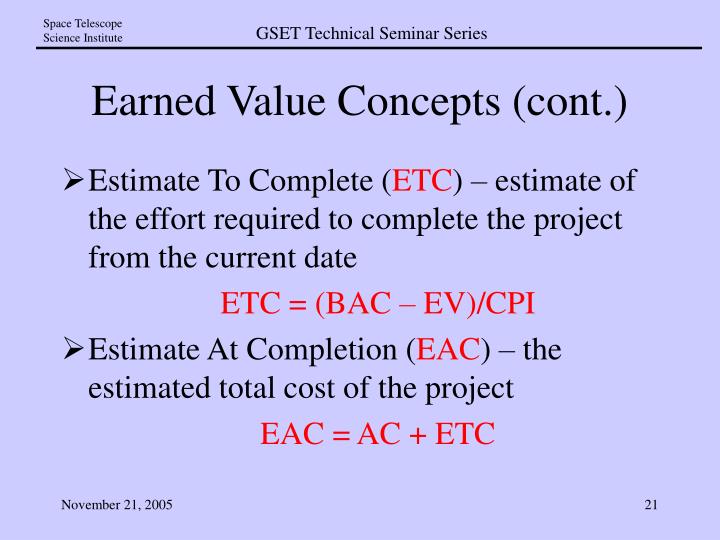 PPT - Earned Value Management: An Introduction and Short Tutorial ...