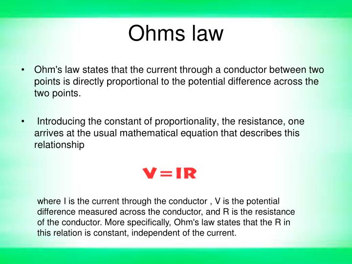PPT - VOLTAGE CURRENT POWER AND ENERGY PowerPoint Presentation - ID:3585905
