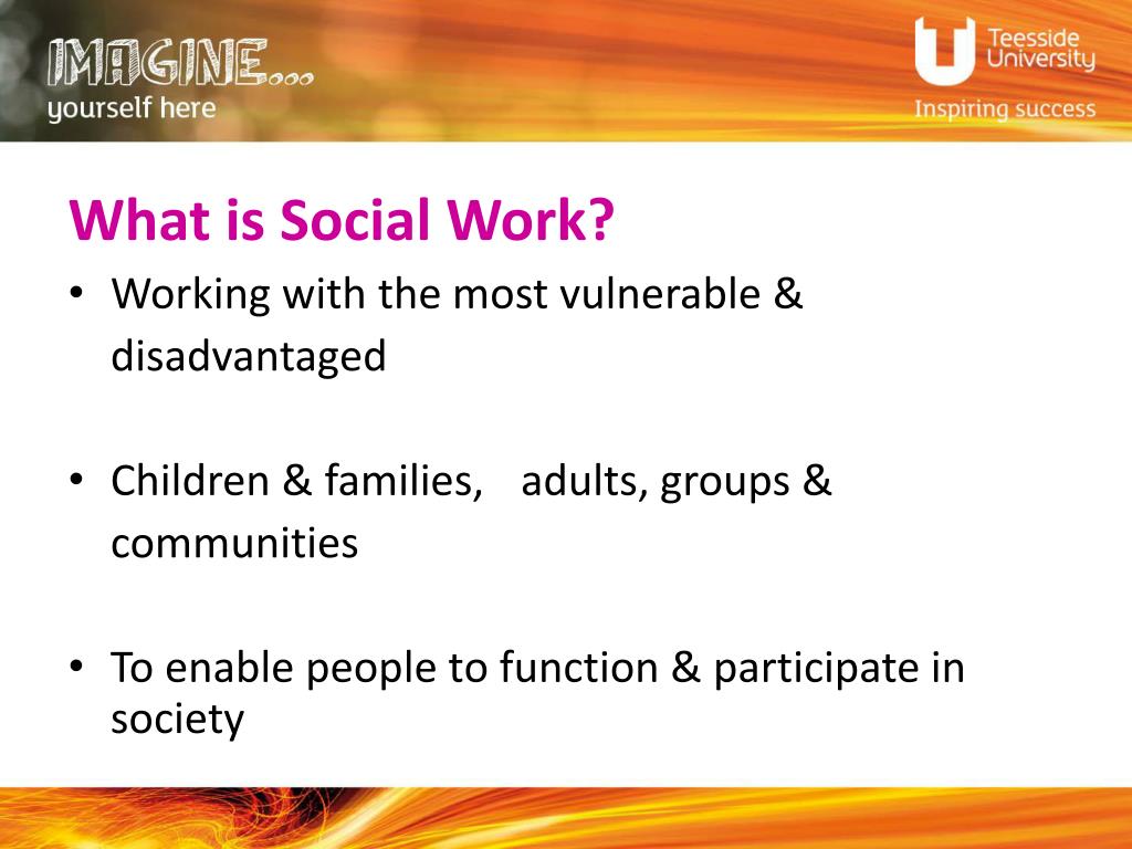 PPT - Welcome to Social Work Dr Terry Murphy / Juliette Oko Social Work ...