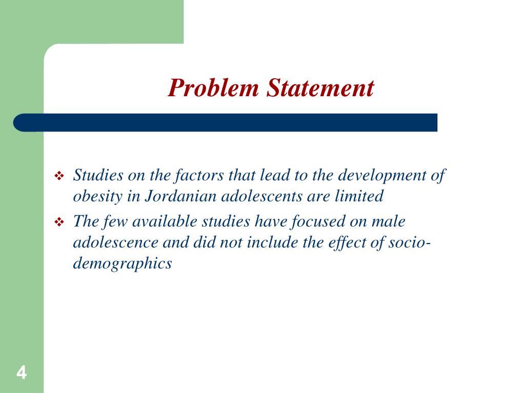 PPT - Predictors of Obesity in School Aged Jordanian Adolescents ...