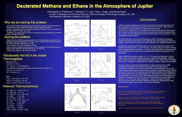 PPT - Deuterated Methane and Ethane in the Atmosphere of Jupiter ...