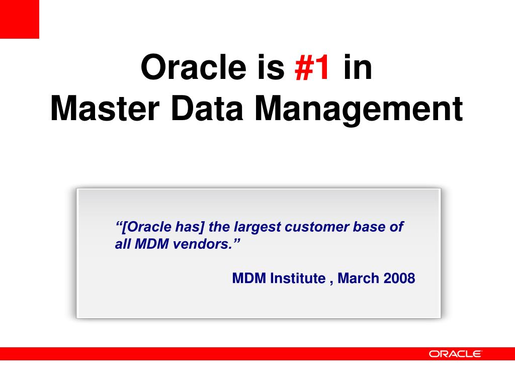 PPT - MDM for the Manufacturing and High-Tech Industry PowerPoint ...