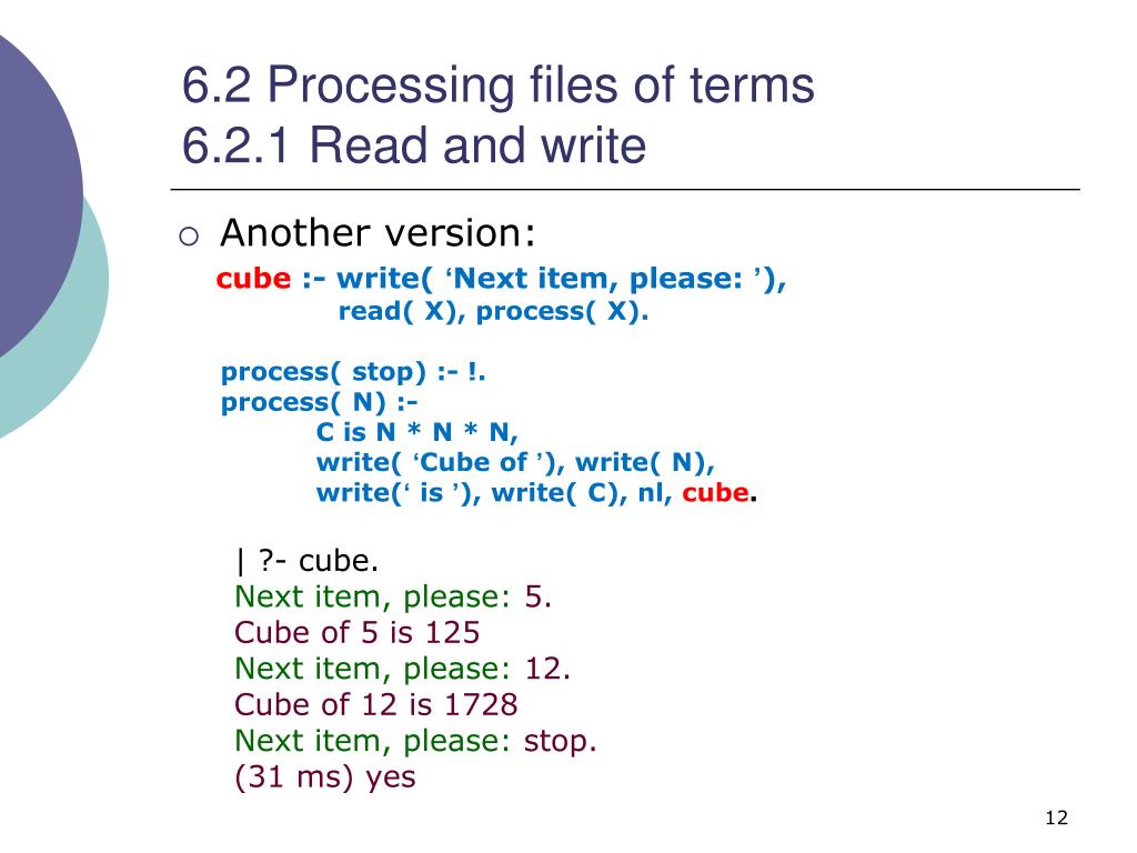 Ppt Part 1 The Prolog Language Chapter 6 Input And Output Powerpoint Presentation Id3587029