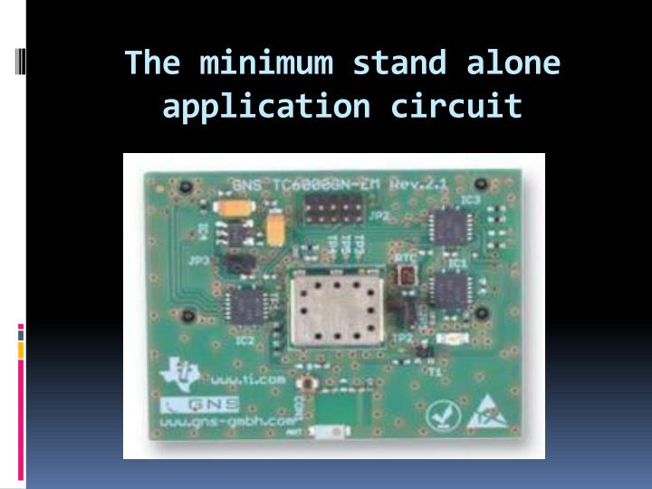 PPT - The minimum stand alone application circuit PowerPoint ...