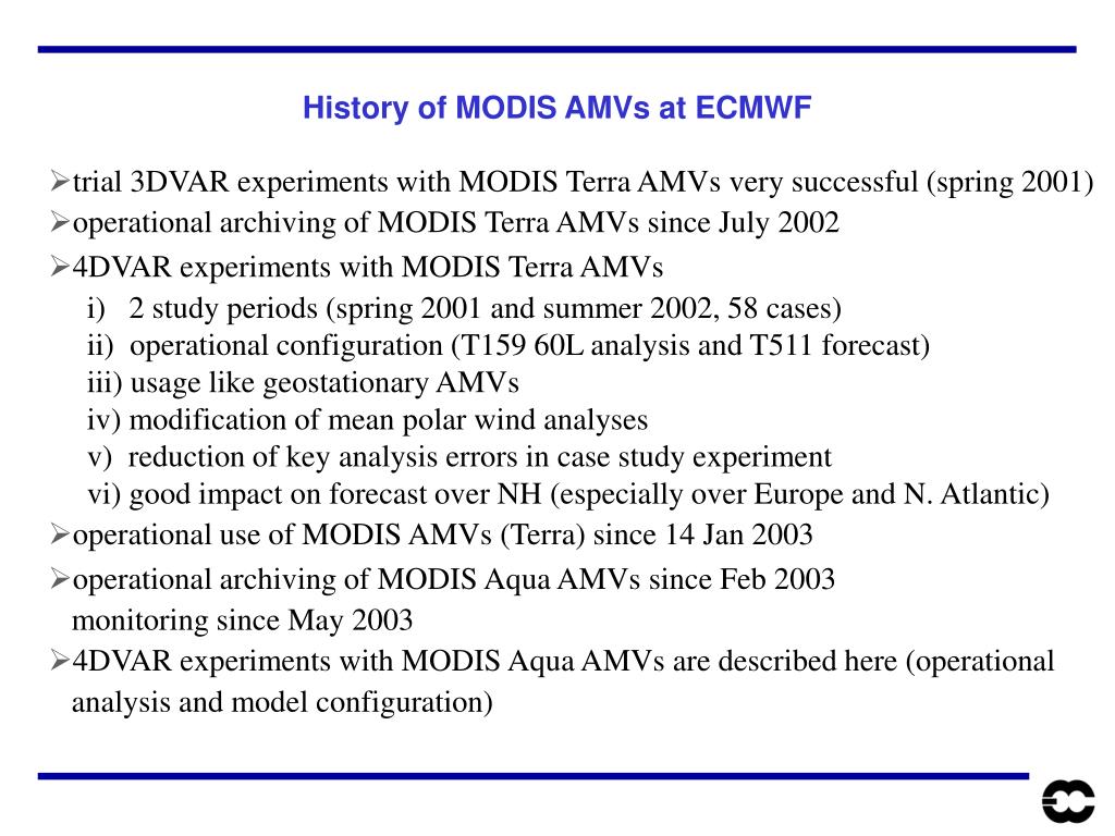 PPT - MODIS Polar Winds in ECMWF’s Data Assimilation System: PowerPoint ... PPT - MODIS Polar Winds in ECMWF’s Data Assimilation System: PowerPoint ...