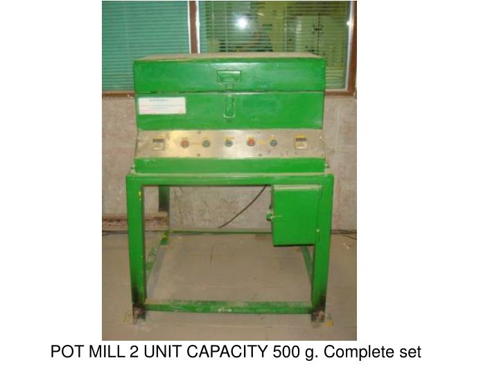 PPT - POT MILL 2 UNIT CAPACITY 500 g. Complete set PowerPoint ...