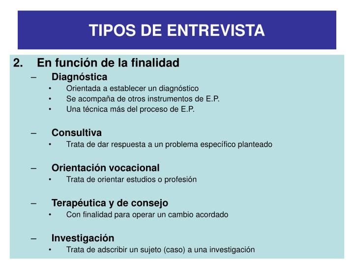 PPT - LA ENTREVISTA PSICOLOGICA PowerPoint Presentation - ID:3588551