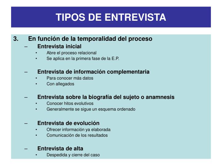 PPT - LA ENTREVISTA PSICOLOGICA PowerPoint Presentation - ID:3588551