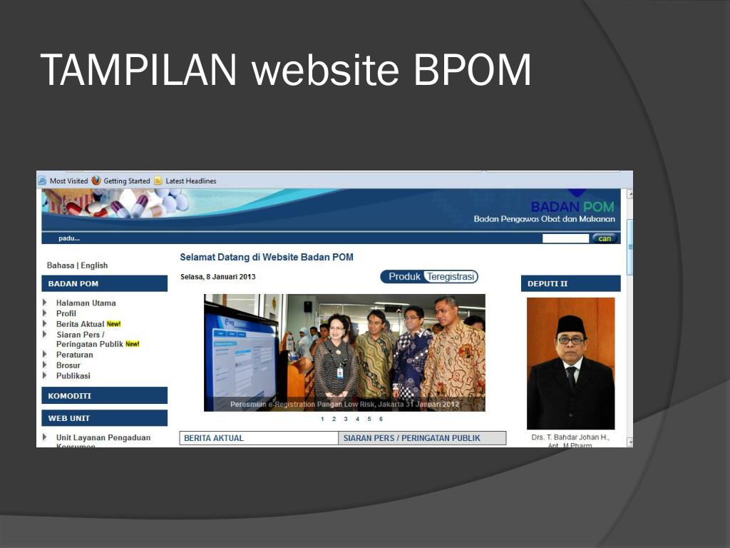 PPT - Analisis Eerment Badan Pengawasan Obat & Makanan (pom.go.id ...