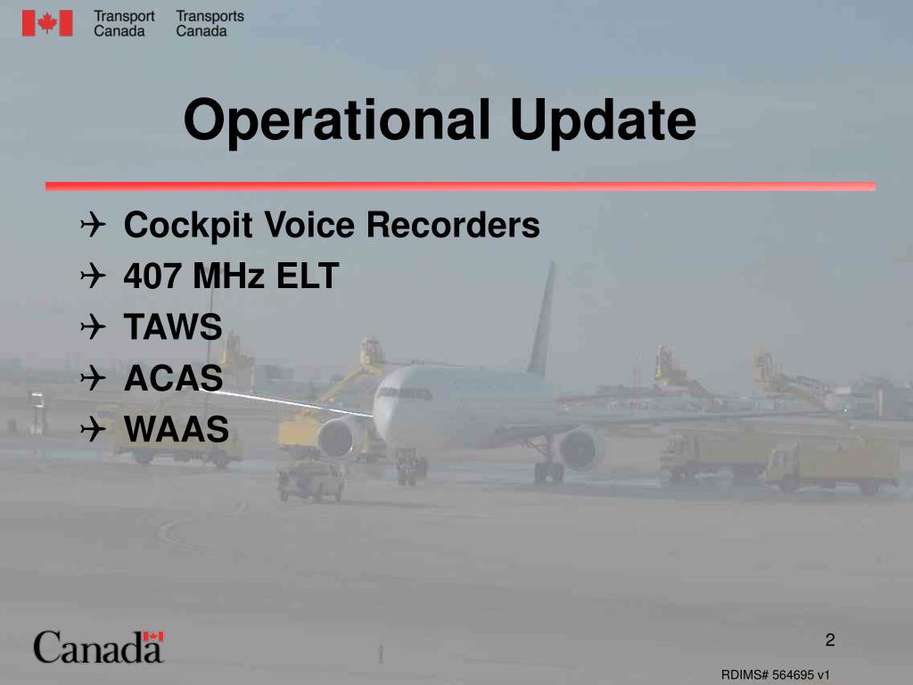 PPT - Transport Canada Commercial & Business Aviation Operational ...