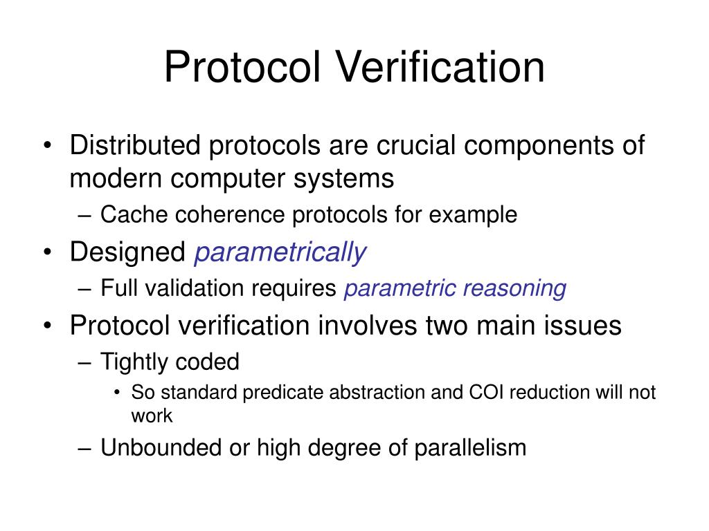 Ppt Going With The Flow Parameterized Verification Using Message Flows Powerpoint Presentation 0879