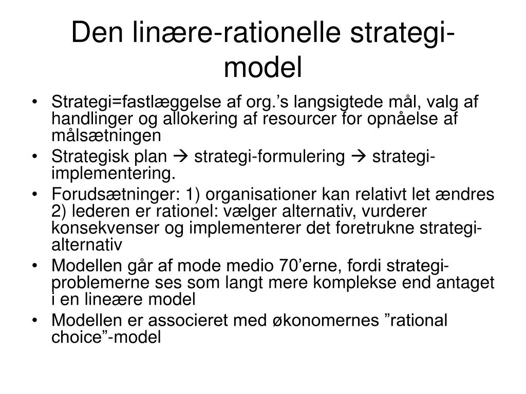 PPT - Tema 3: OM VIRKSOMHEDS- STRATEGI OG IDENTITET PowerPoint ...