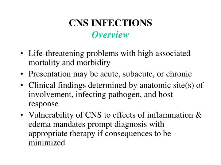 PPT - CNS INFECTIONS Overview PowerPoint Presentation, free download ...