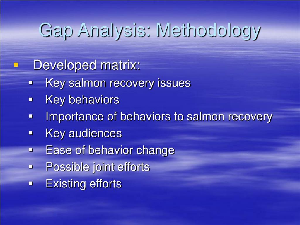 PPT - Gap Analysis and Recommendations for WRIA 8 Education and ...