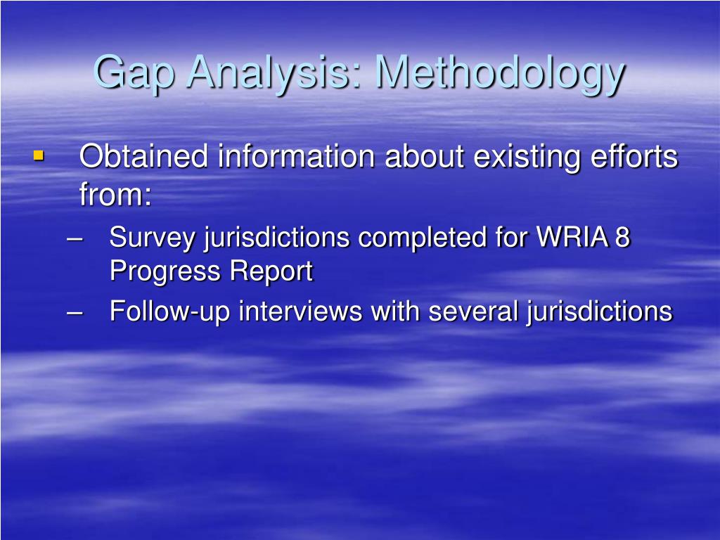 PPT - Gap Analysis and Recommendations for WRIA 8 Education and ...