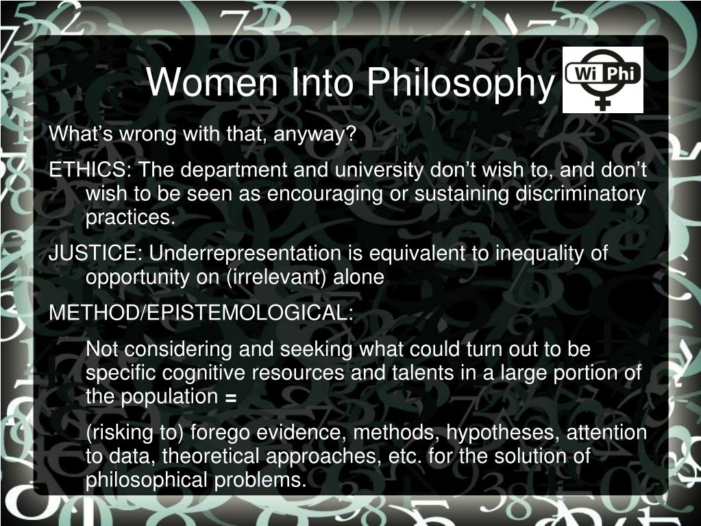 PPT - Women Into Philosophy (WiPhi) PowerPoint Presentation, free ...