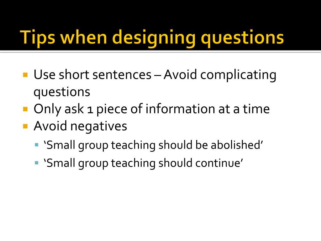 PPT - Questionnaire PowerPoint Presentation, free download - ID:3590107