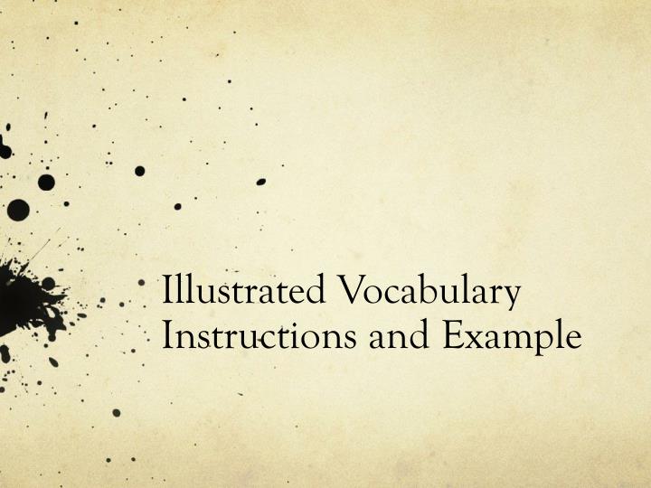 PPT - Illustrated Vocabulary Instructions and Example PowerPoint ...