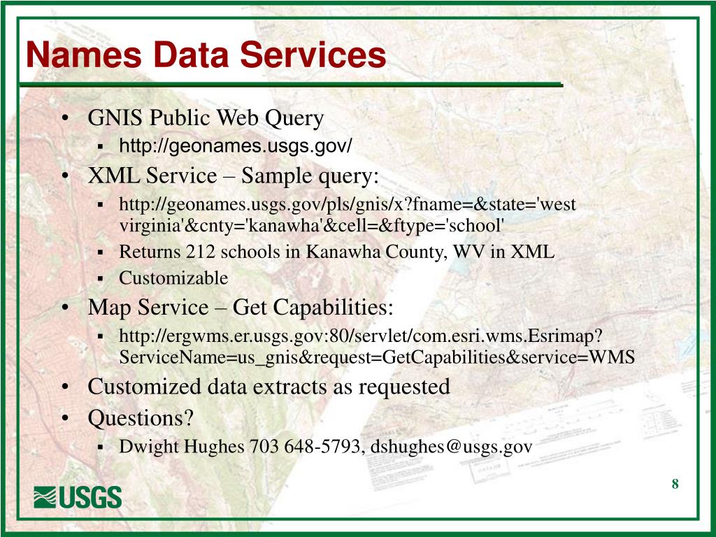 PPT - Geographic Names in West Virginia: Managing Data for Accurate ...