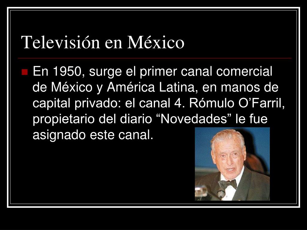 PPT - Surgimiento de la televisión en Latinoamérica PowerPoint ...