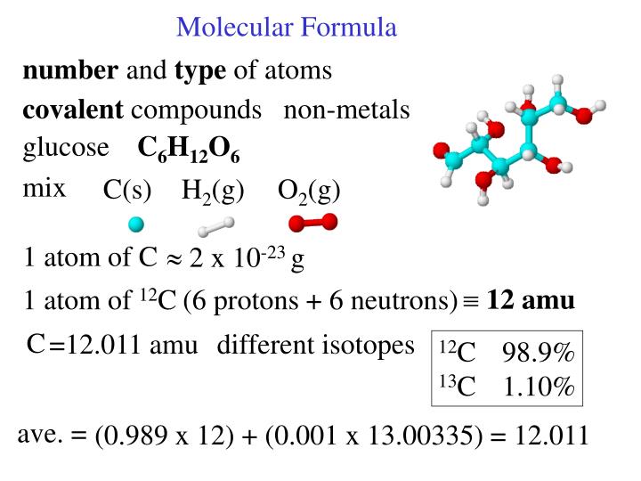 PPT - Molecular Formula PowerPoint Presentation, free download - ID:3590897