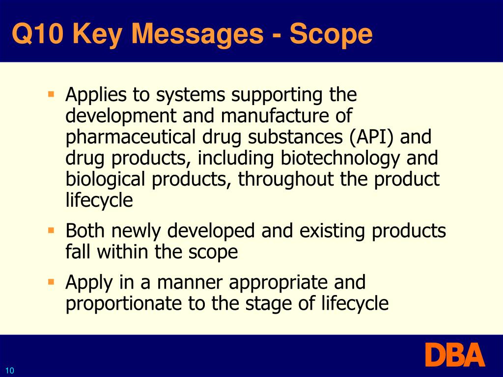 PPT - ICH Q10 – Delivering a Modern Effective Pharmaceutical Quality ...