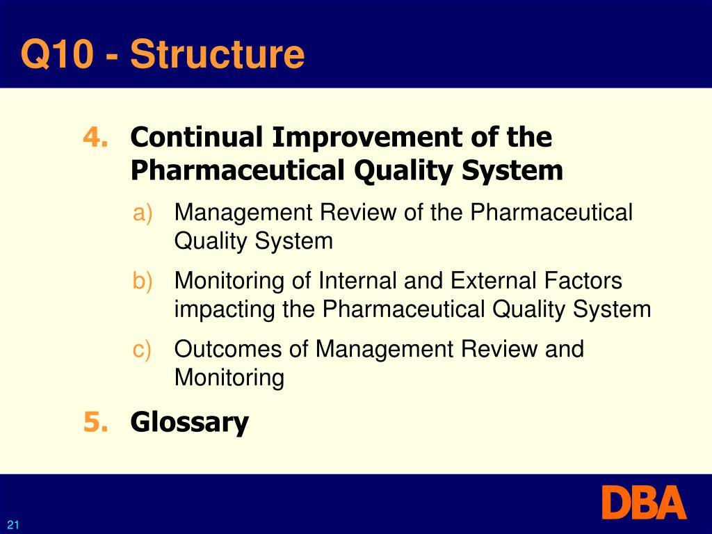 PPT - ICH Q10 – Delivering a Modern Effective Pharmaceutical Quality ...
