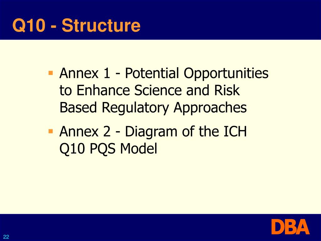 PPT - ICH Q10 – Delivering a Modern Effective Pharmaceutical Quality ...