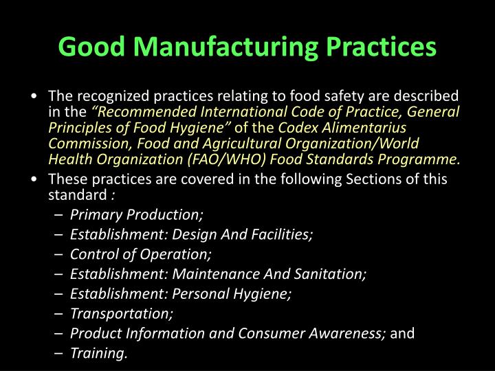PPT - Good Practices in Food Industries PowerPoint Presentation - ID ...