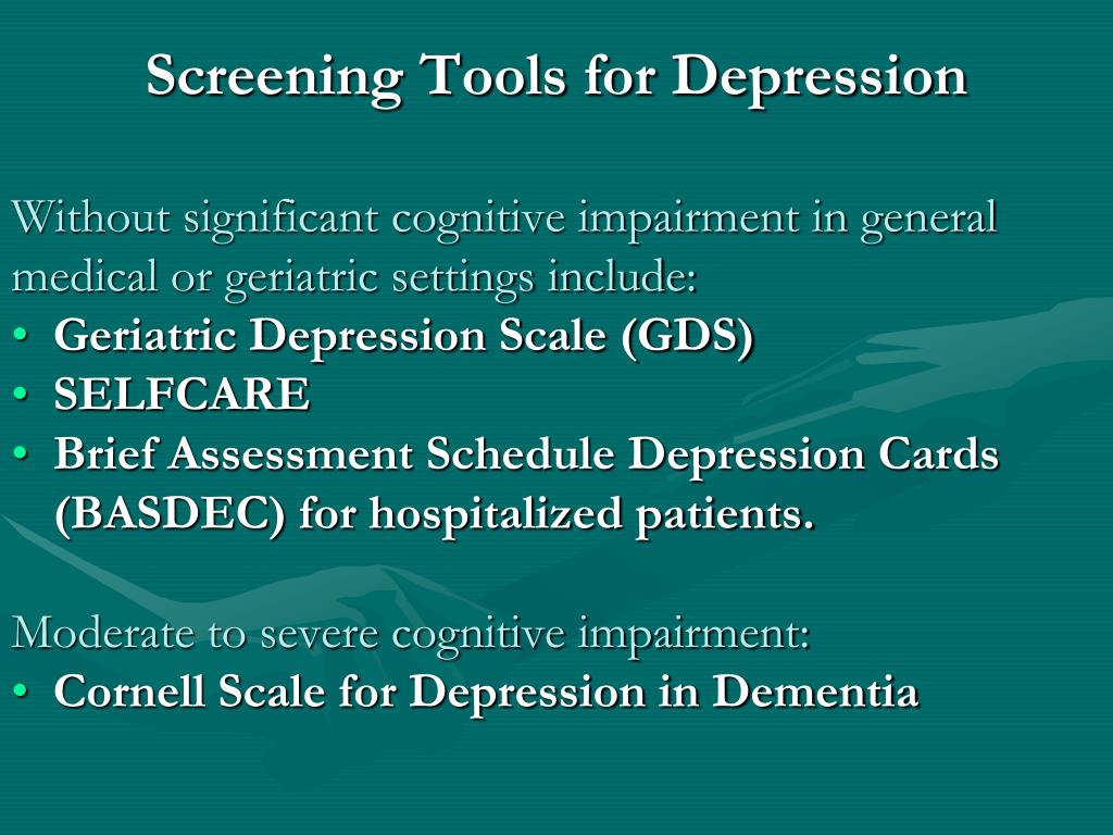 PPT - Tool on Depression: Assessment and Treatment For Older Adults ...
