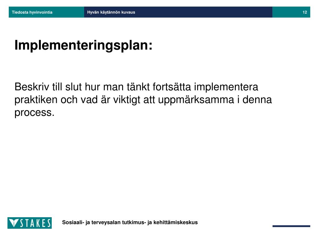 PPT - Modell för beskrivning av god praktik PowerPoint Presentation ...