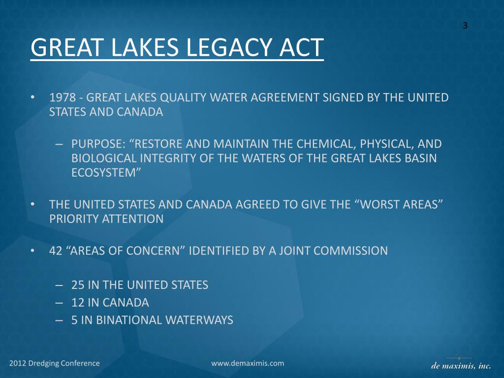 PPT - SUCCESSFUL GREAT LAKES DREDGING PROJECTS GOVERNMENT & PRIVATE ...