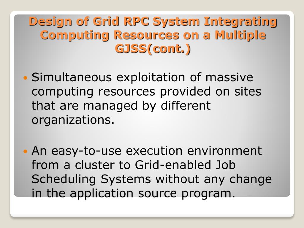PPT - Integrating Computing Resources on Multiple Grid-enabled Job Scheduling Systems PowerPoint ...