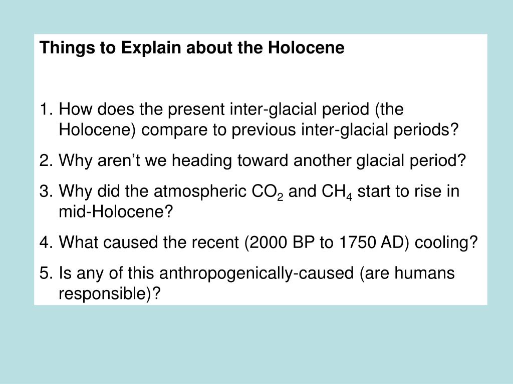 PPT - The Holocene Climate Optimum at 8000 yrs. It’s been warmer ...