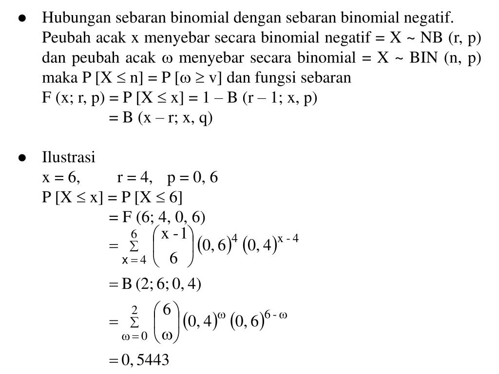 PPT - Materi Pokok 12 SEBARAN PEUBAH ACAK DISKRIT KHUSUS 2 Sebaran ...