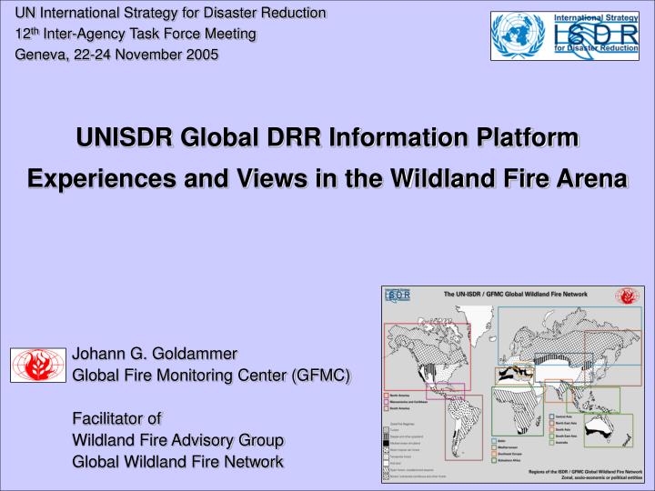 PPT - UN International Strategy for Disaster Reduction 12 th Inter ...
