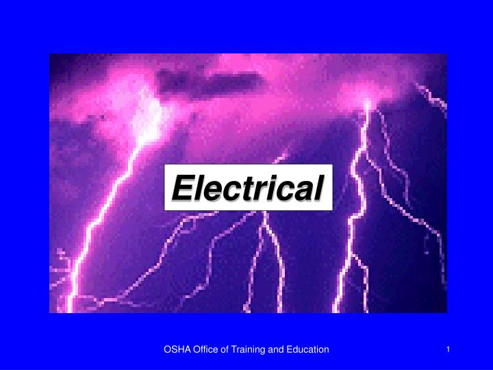 PPT - Electrical PowerPoint Presentation, free download - ID:3596934