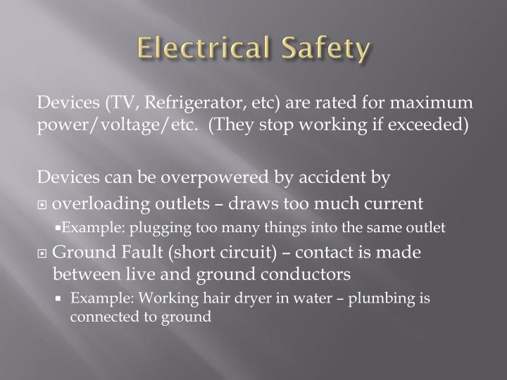 PPT - Electrical Safety PowerPoint Presentation, free download - ID:3597091