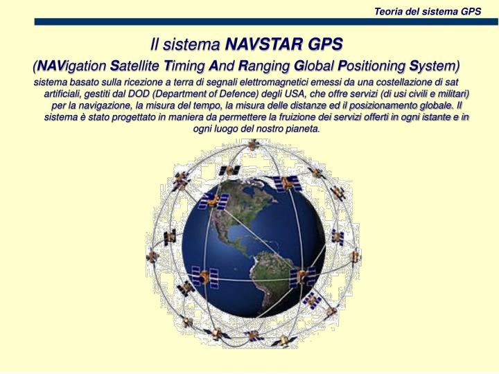 PPT - Il sistema NAVSTAR GPS PowerPoint Presentation, free download ...