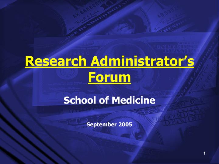 PPT - Research Administrator’s Forum PowerPoint Presentation, free ...
