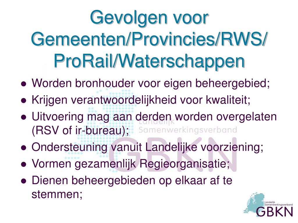 PPT - Van GBKN naar Basisregistratie Grootschalige Topografie ...